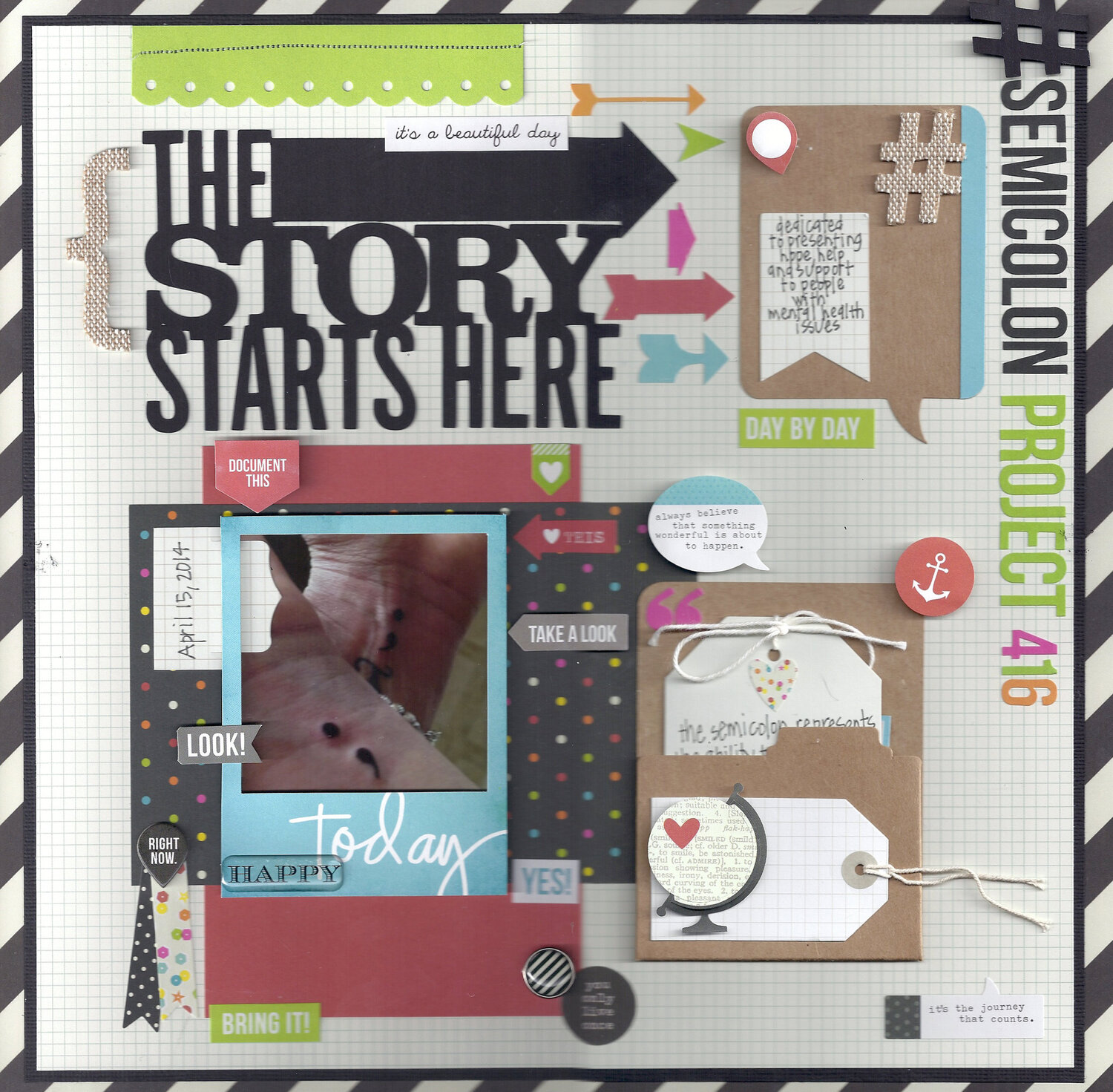 Semicolon Project - Project Idea - Scrapbook.com