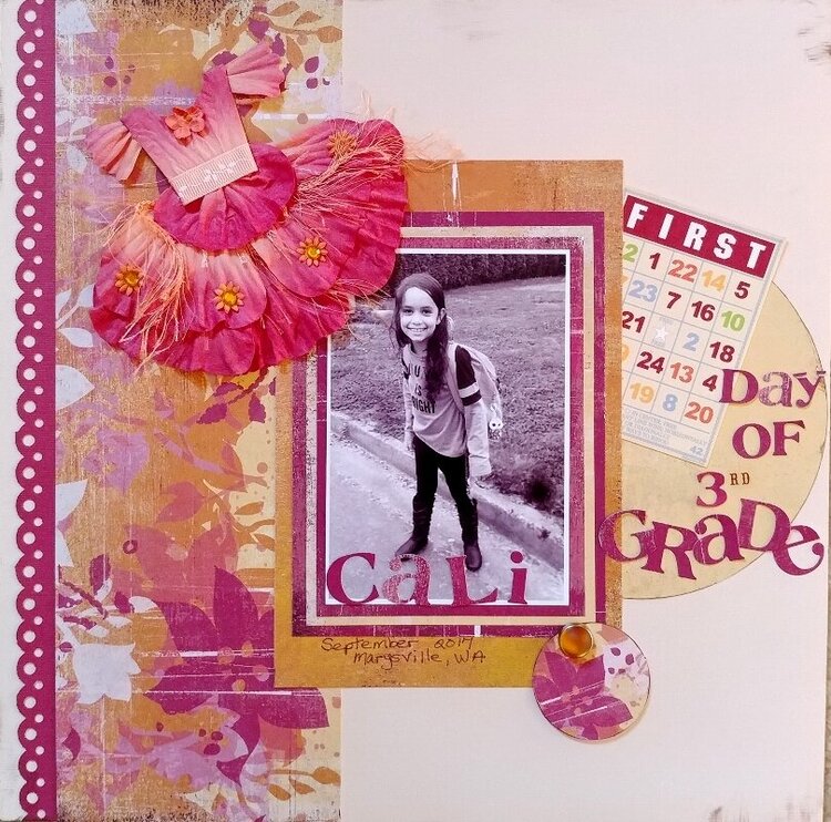 First Day of 3rd Grade - Project Idea - Scrapbook.com