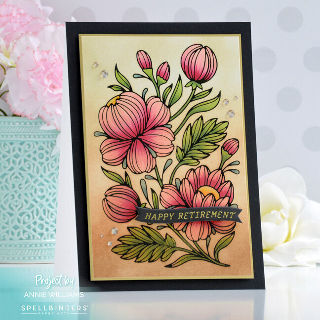 Bold Floral Retirement Card - Project Idea - Scrapbook.com