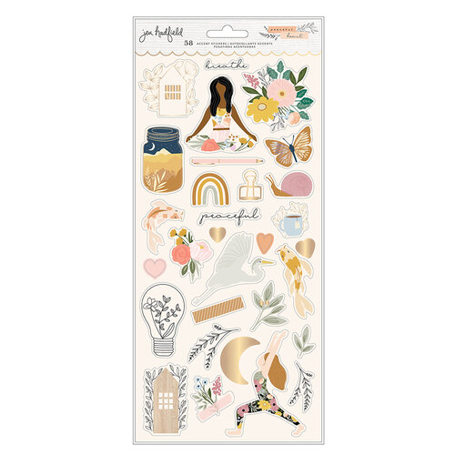 Jen Hadfield - Peaceful Heart Collection - 6 x 12 Cardstock Stickers ...