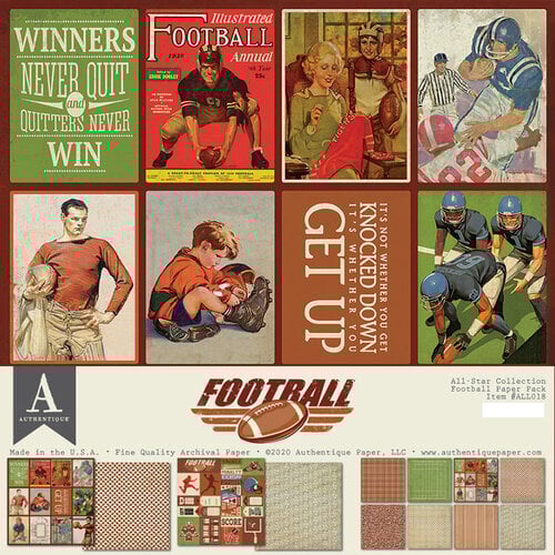 Authentique Paper All-Star Collection Football Collection Pack