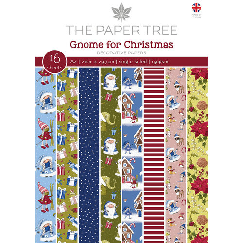 The Paper Tree - Gnome For Christmas Collection - A4 Decorative Paper Pad