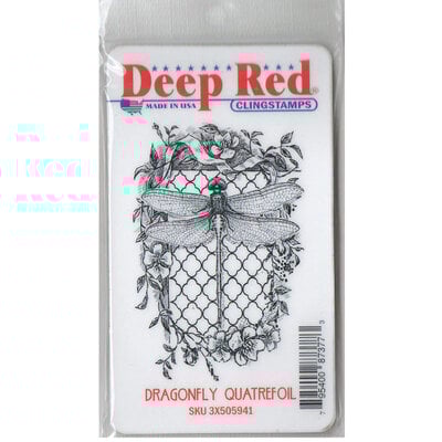Deep Red Stamps Hibiscus Stamp