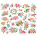 Simple Stories - Noteworthy Collection - Ephemera - Floral Bits And Pieces