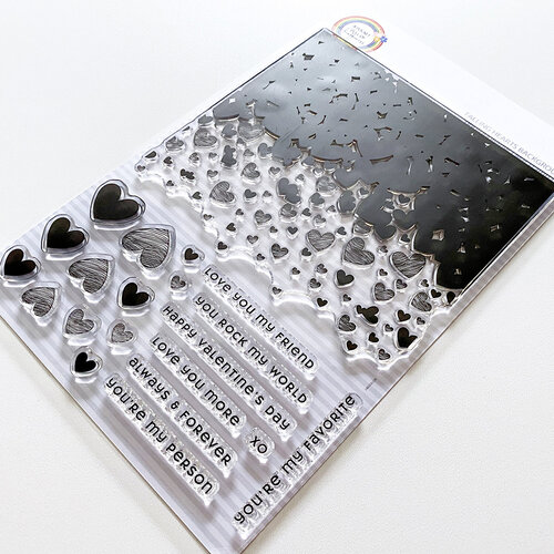 A Pocket Full Of Happiness - Clear Photopolymer Stamps - Falling Hearts ...