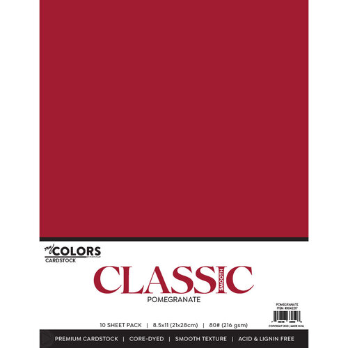 My Colors Cardstock - By PhotoPlay - 8.5 x 11 Classic Cardstock Pack ...