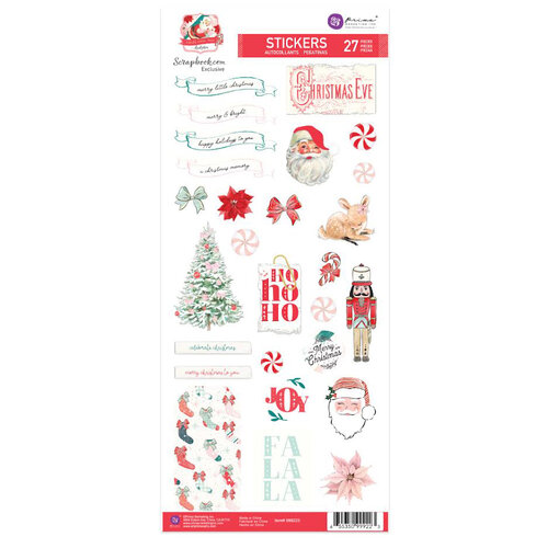 Prima - Candy Cane Lane Collection - 6 x 12 Sticker Sheet