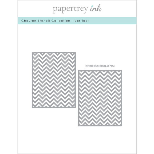 Papertrey Ink - Stencils - Chevron Stencil Collection - Vertical