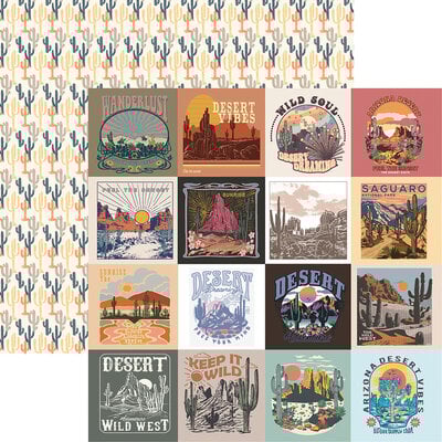 Reminisce - Desert Dreams Collection - 12 x 12 Cardstock Sticker ...