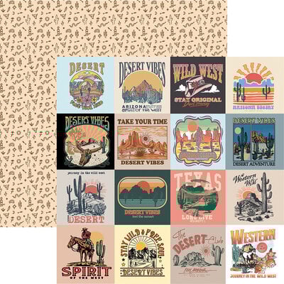 Reminisce - Desert Dreams Collection - 12 x 12 Cardstock Sticker ...