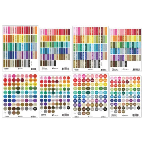 Ranger Ink - Tim Holtz - Distress Ink Pad Label Sheets - Assorted ...