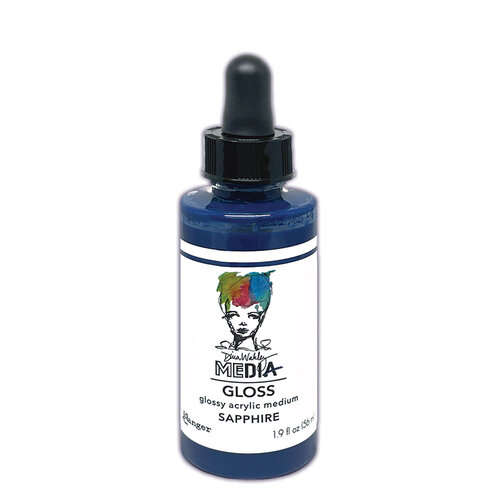 Ranger Ink - Dina Wakley - Glosses - Dropper Style - Sapphire