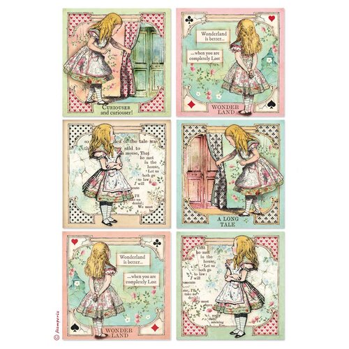 Stamperia - Alice Forever Collection - A4 Rice Paper - Alice Journaling ...