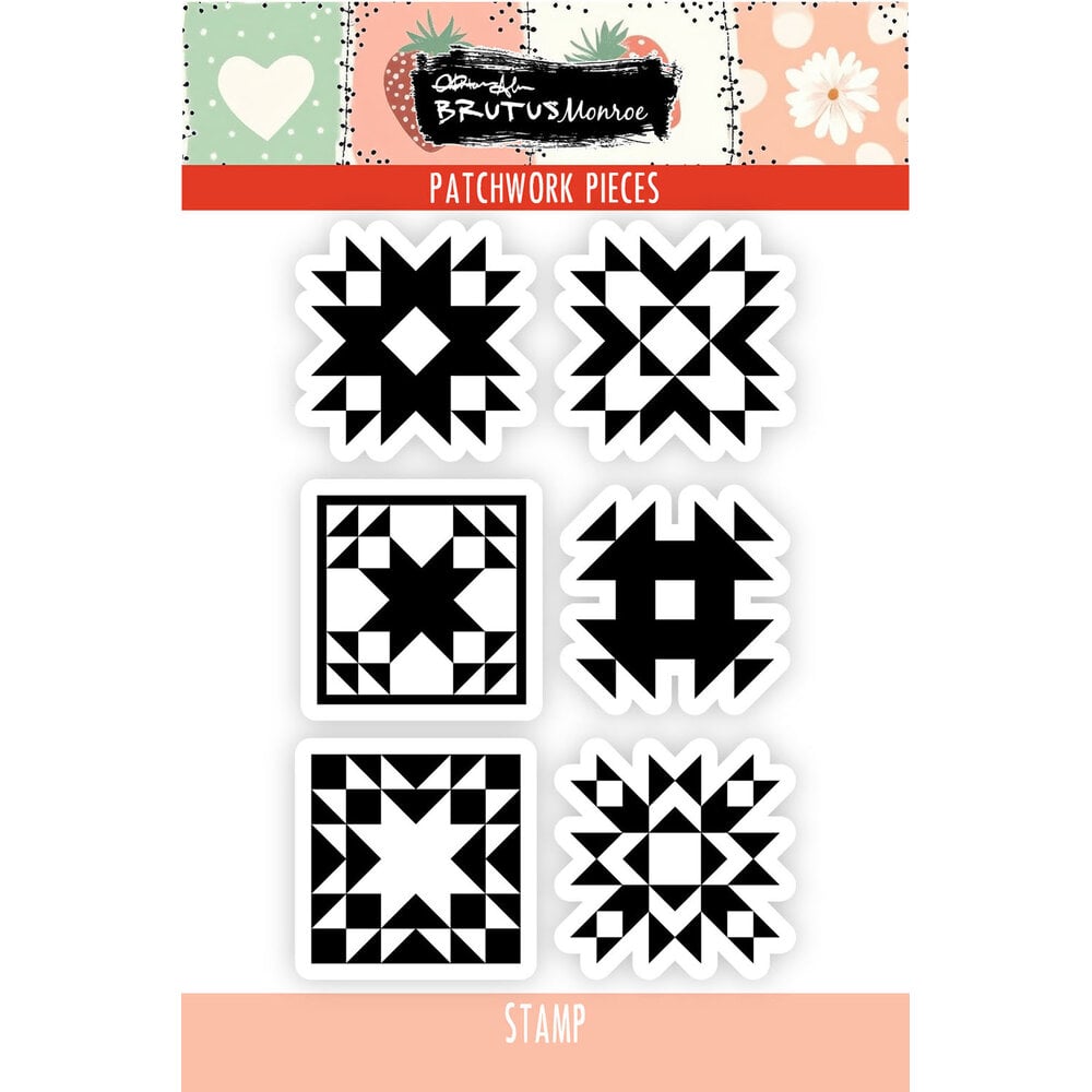 Patchwork Pieces Photopolymer Stamps from Brutus Monroe