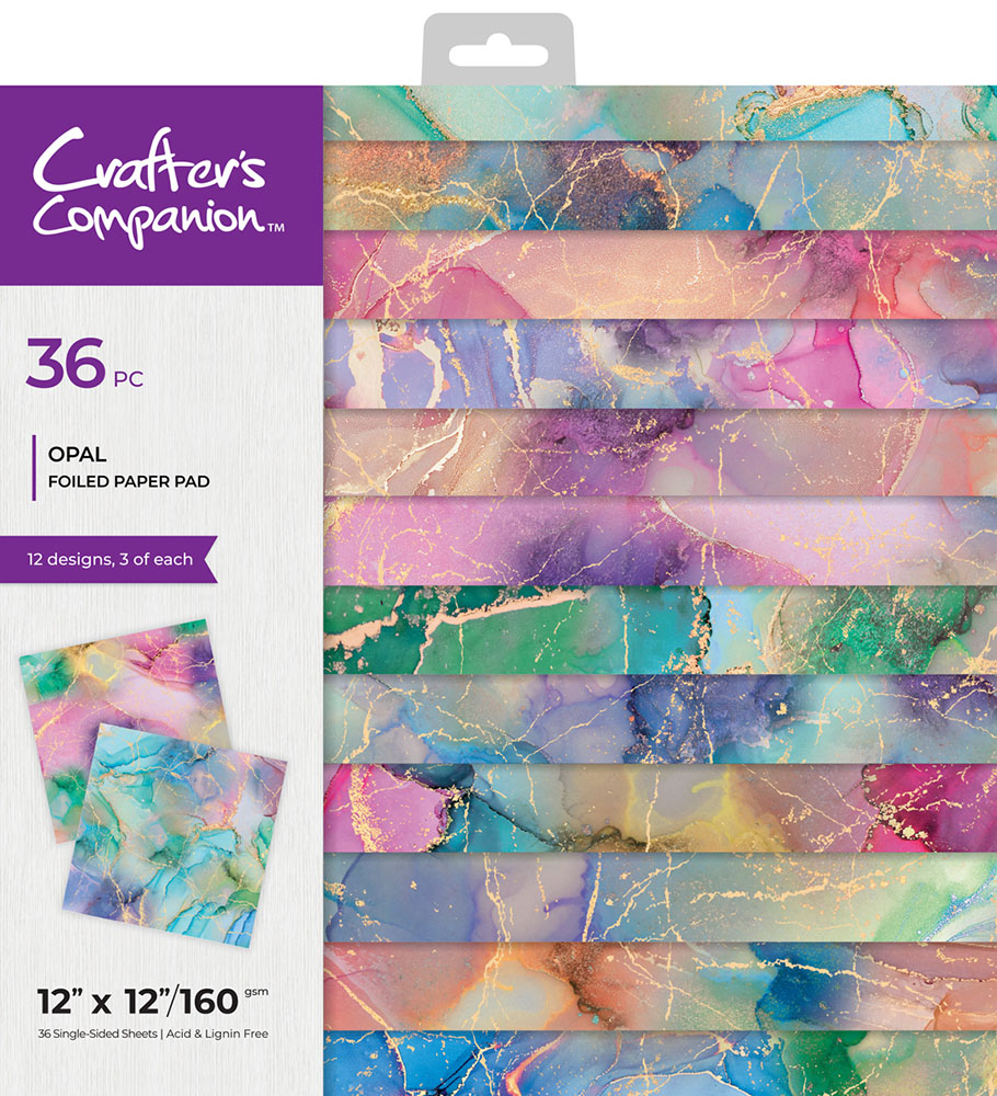 Crafter's Companion - 12 x 12 Paper Pad - Opal