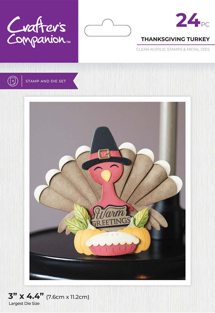 Thanksgiving Turkey Stamp and Die Set by Crafter's Companion