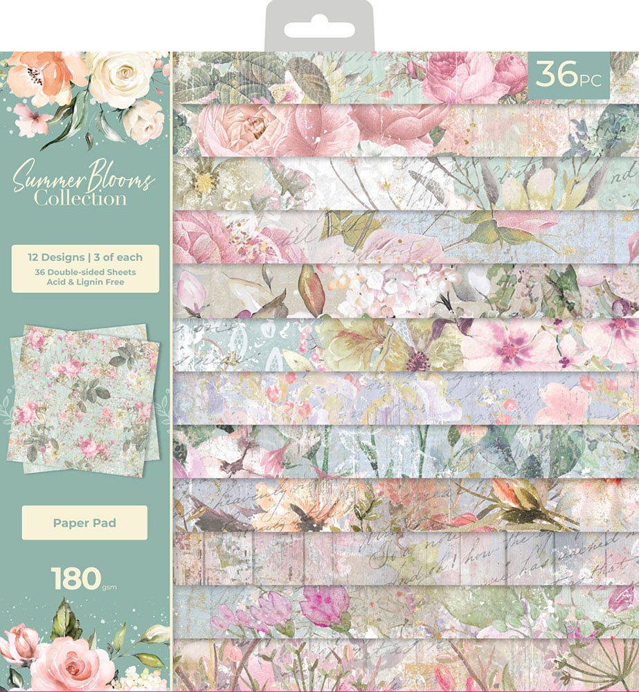 Crafter's Companion - 12 x 12 Paper Pad - Summer Blooms