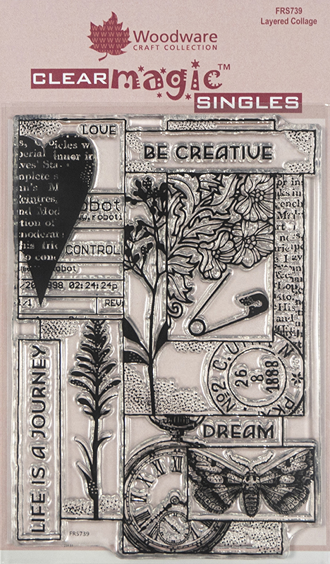 Creative Expressions Woodware Singles Layered Collage Stamps