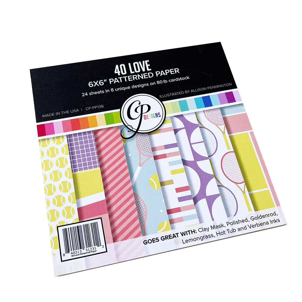 Catherine Pooler Designs - Birthday On The Go Collection - 6 x 6 Patterned Paper Pack - 40 Love