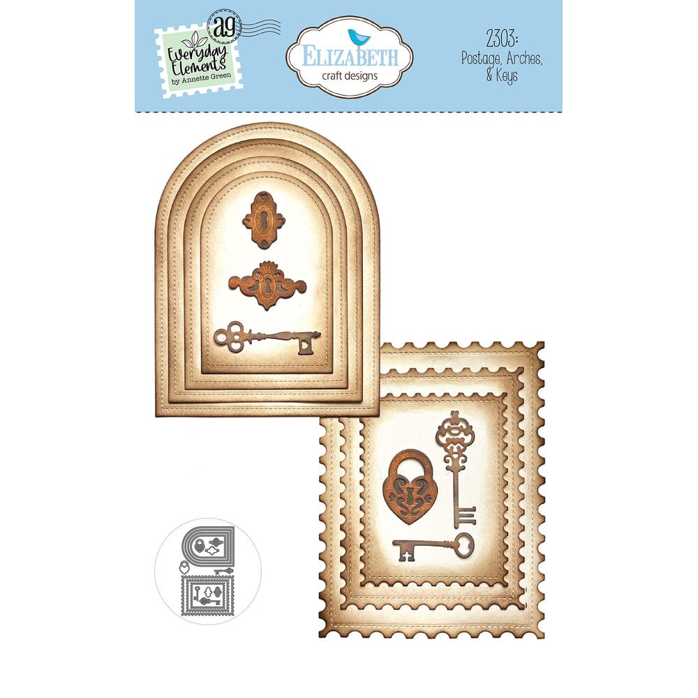 Elizabeth Craft Designs - Romantic Revival Collection - Dies - Postage ...