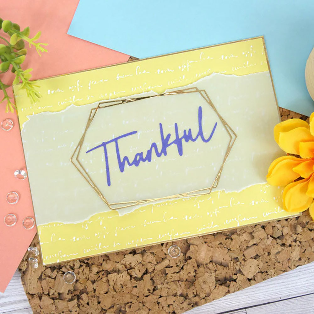 Hunkydory - Moonstone Embossing Folder - Script