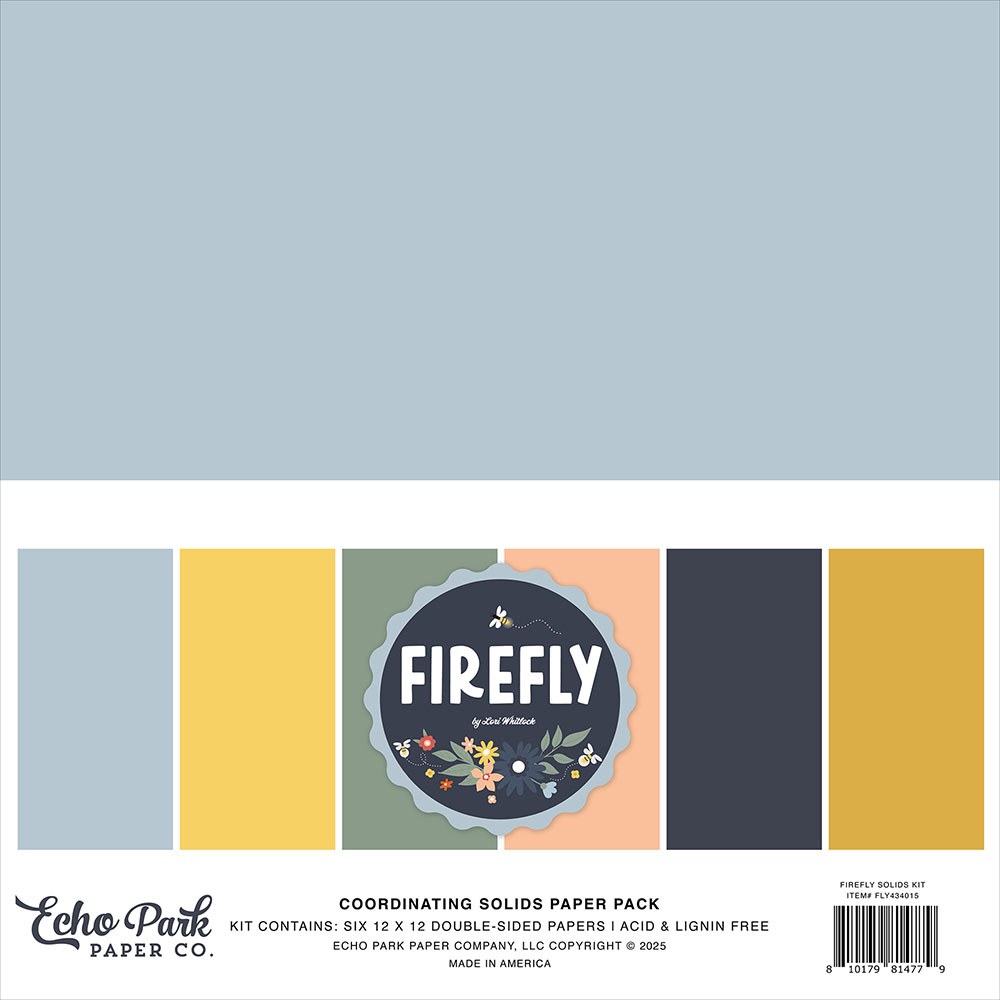 Firefly 12" x 12" Solids Paper Pack from Echo Park