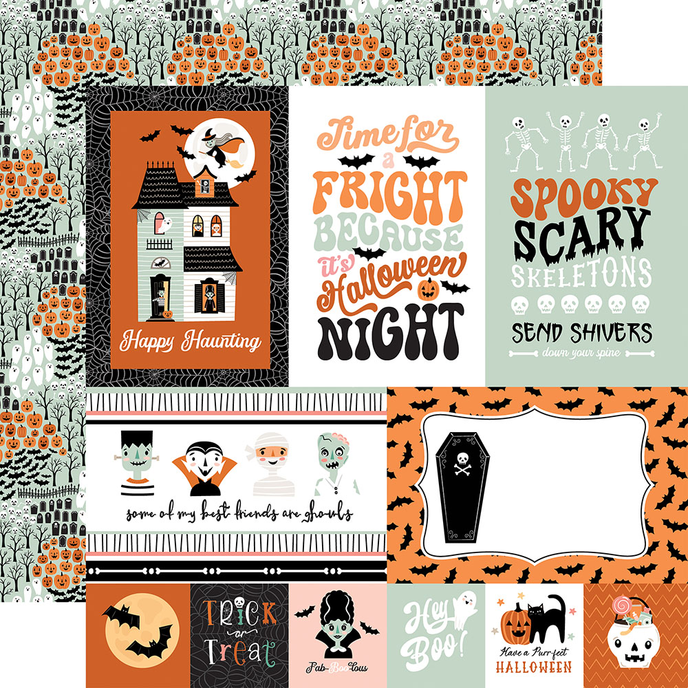 Echo Park - Spooktacular Halloween Collection - 12 x 12 Double Sided ...