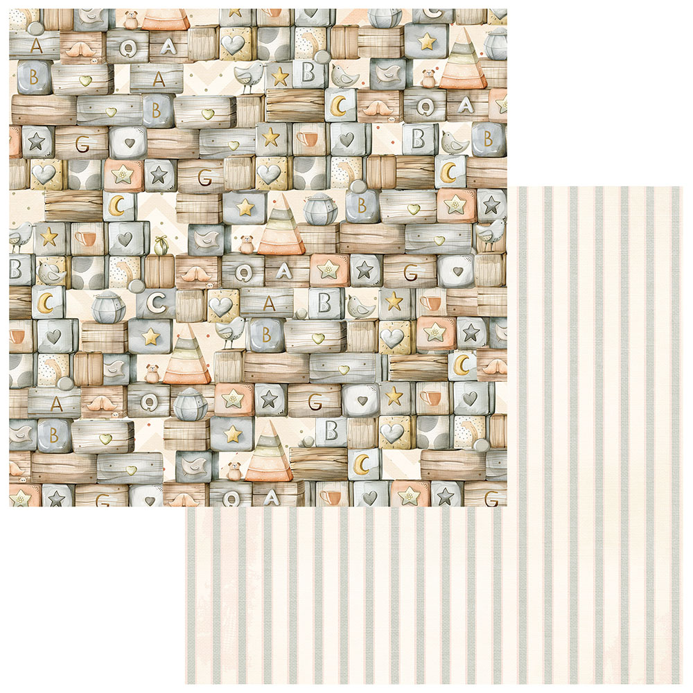 49 and Market - Little Dreamer Collection - 12 x 12 Double Sided Paper ...