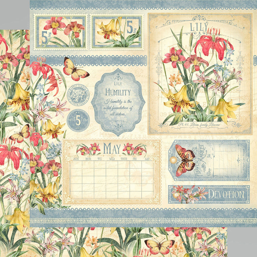 Graphic 45 - Flower Market Collection - 12 x 12 Collection Pack