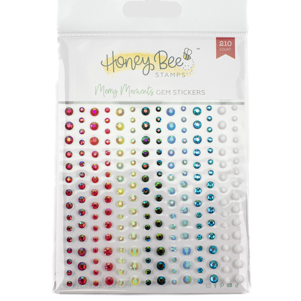 Honey Bee Stamps - Merry Moments Collection - Gem Stickers - Merry Moments