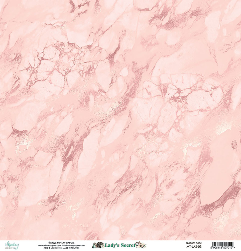 Mintay Papers - Lady's Secret Collection - 12 x 12 Double Sided Paper - 03