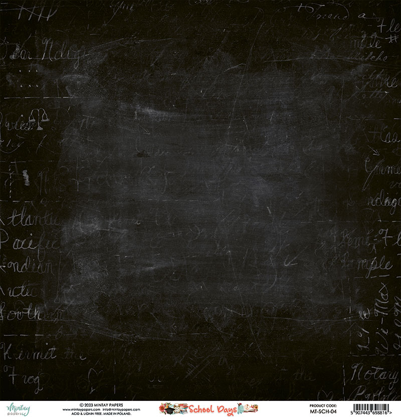 Mintay Papers - School Days Collection - 12 x 12 Double Sided Paper ...