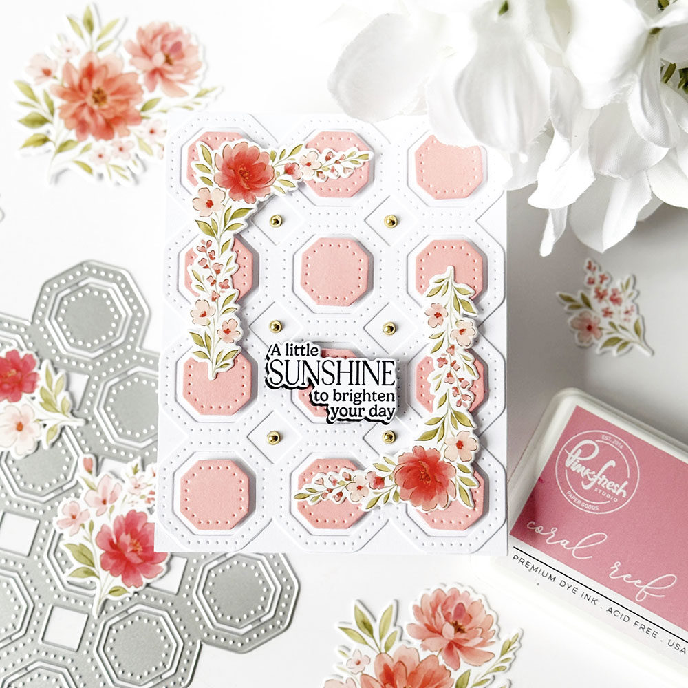 Pinkfresh Studio - Flourish & Grow Collection - Dies - Peony Glow ...