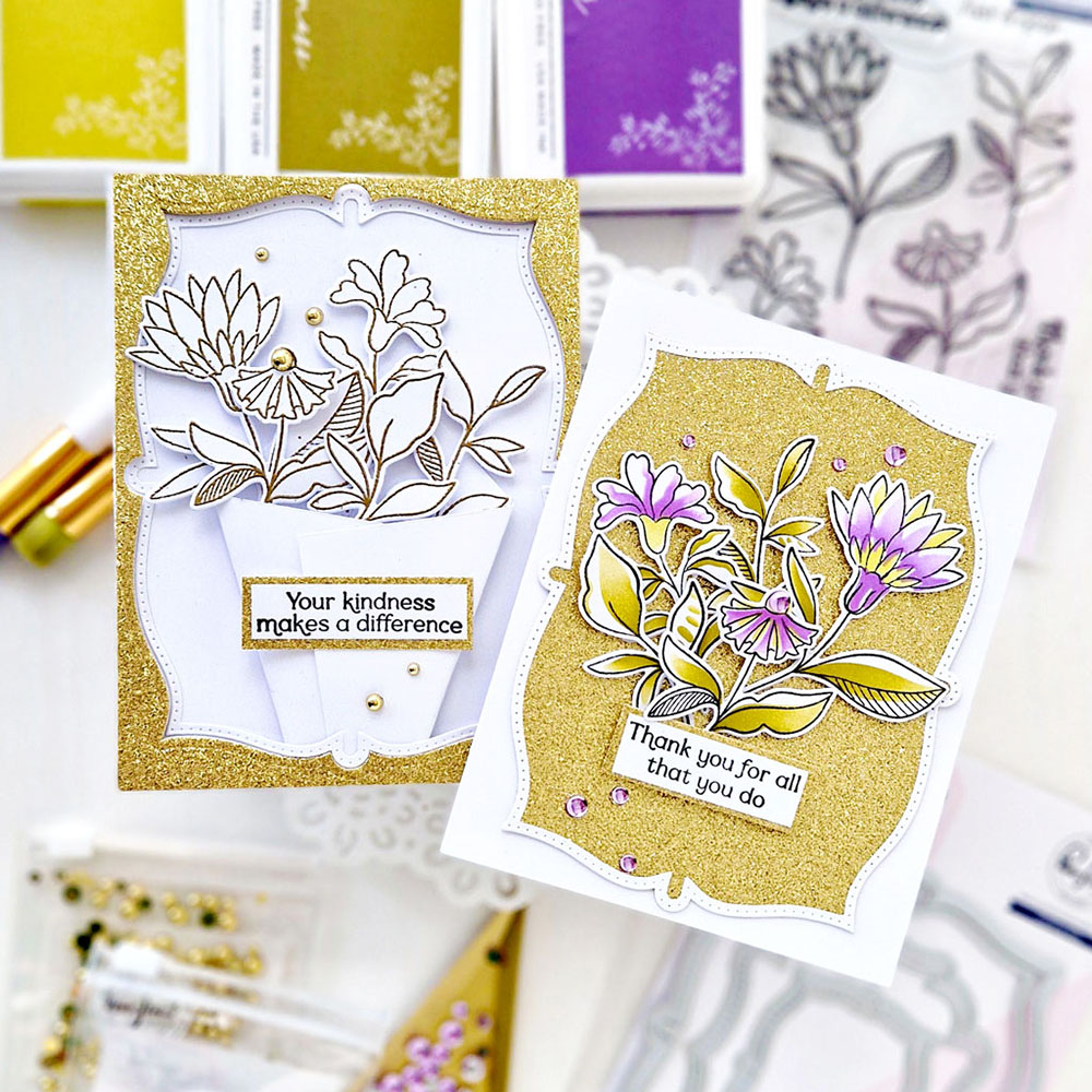 Dotted Fancy Frames Dies from Pinkfresh Studio Essentials Collection ...