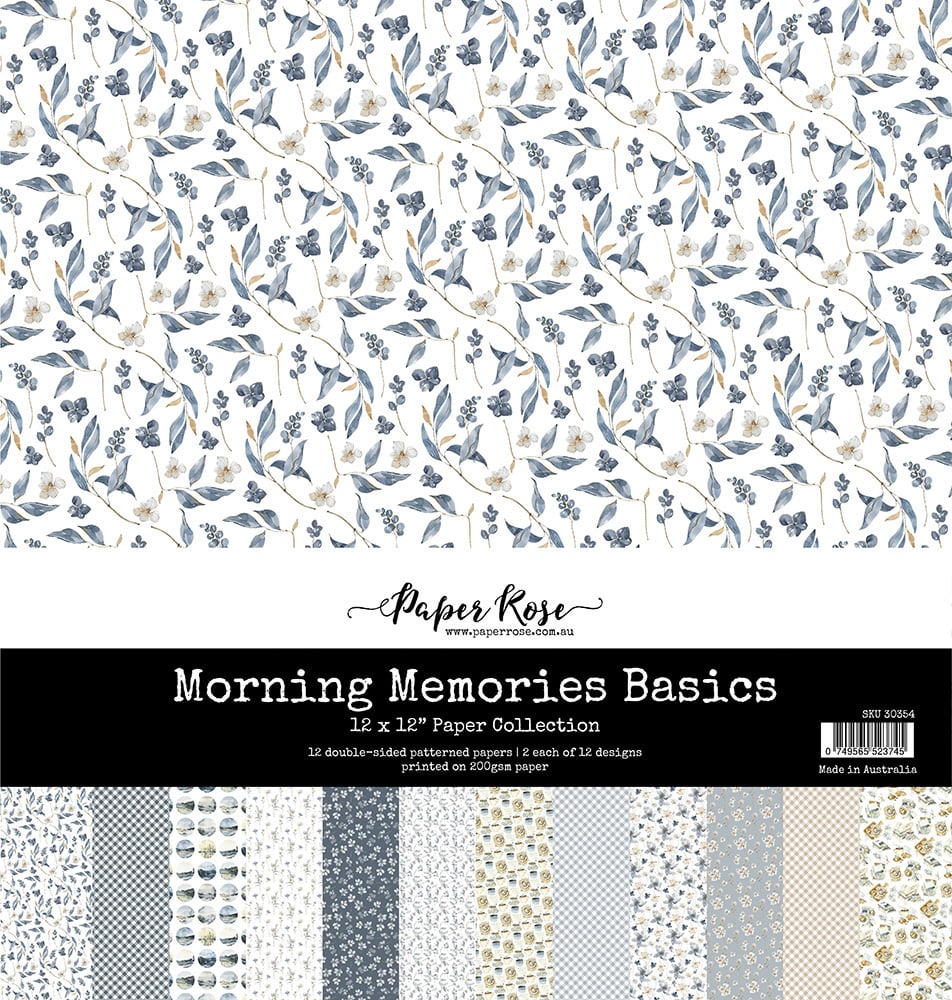 Paper Rose - 12 x 12 Collection Pack - Morning Memories Basics