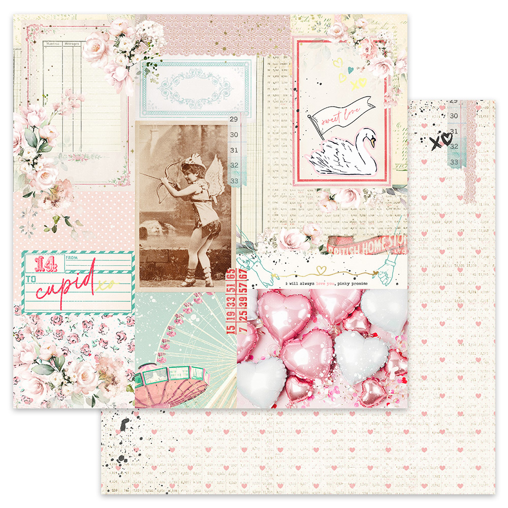 Prima - Love Notes Collection - 12 x 12 Double Sided Paper - Sweet ...