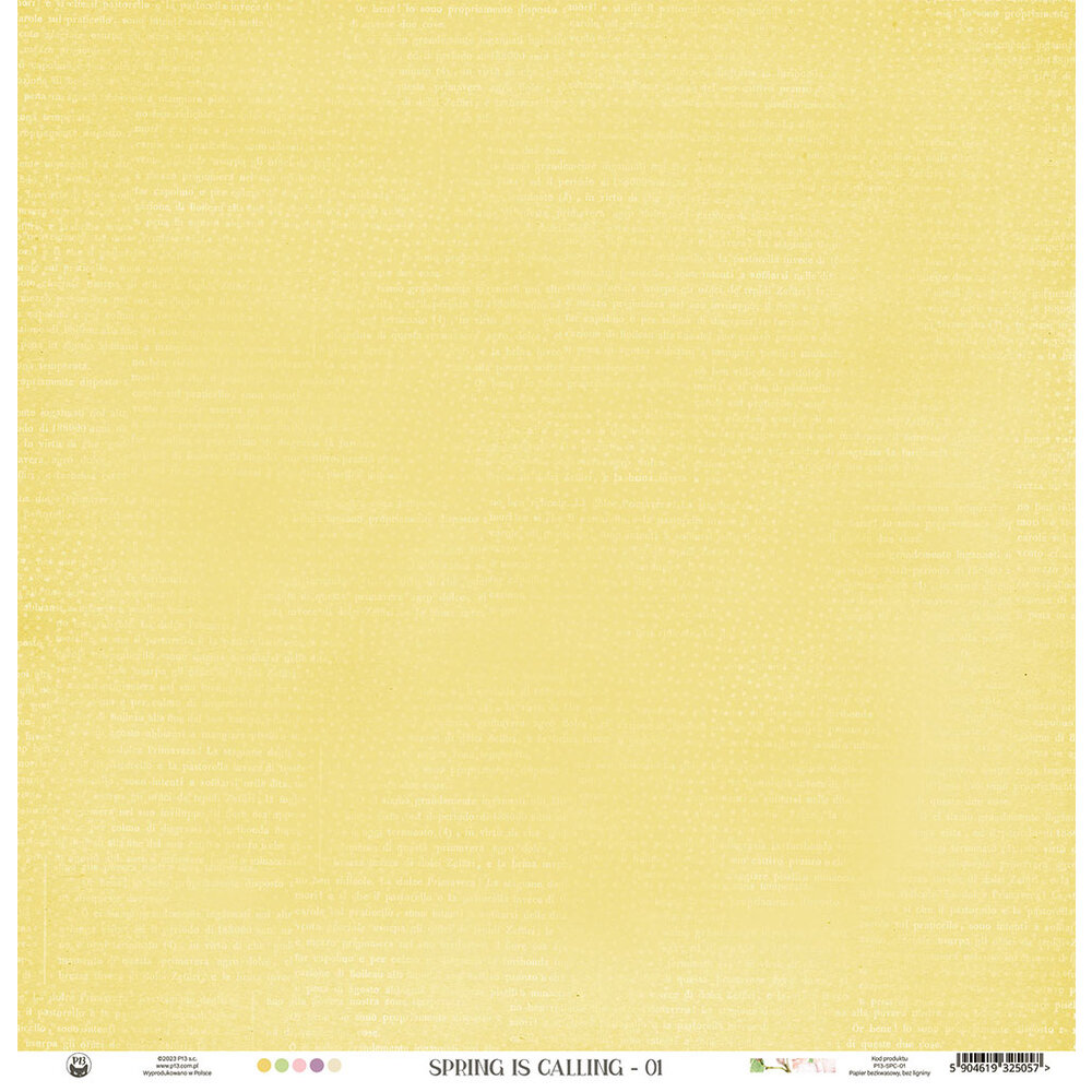 P13 - Spring Is Calling Collection - 12 x 12 Double Sided Paper - 01