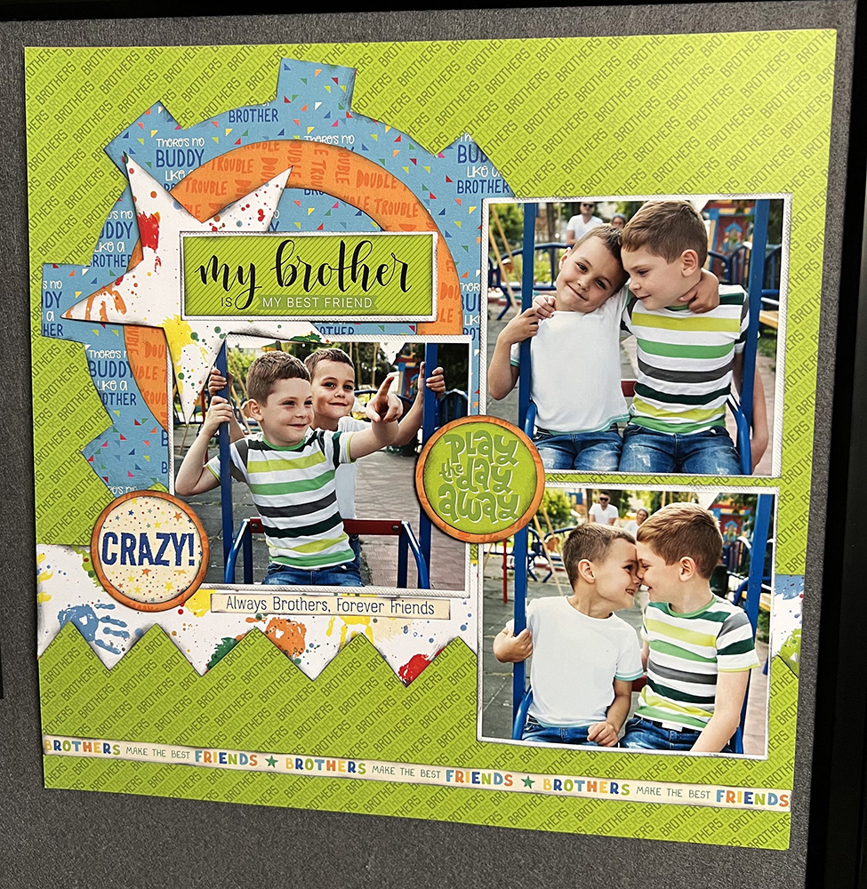 Reminisce - Brothers Collection - 12 x 12 Double Sided Paper - Little ...