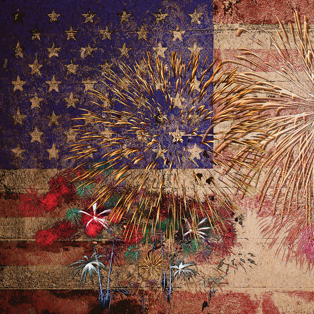 Reminisce - Stars And Stripes Collection - 12 x 12 Double Sided Paper - Stars and Stripes