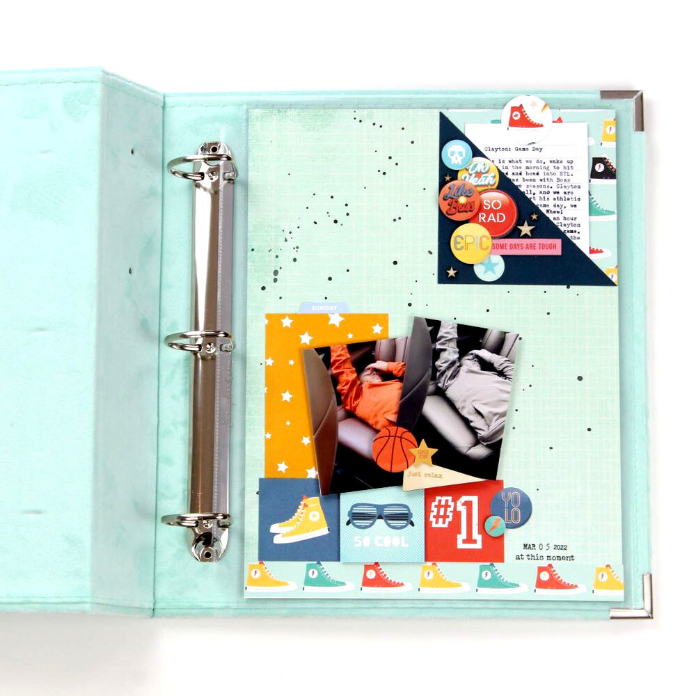 Scrapbook.com - 9x12 Three Ring Album - Plush - Mint