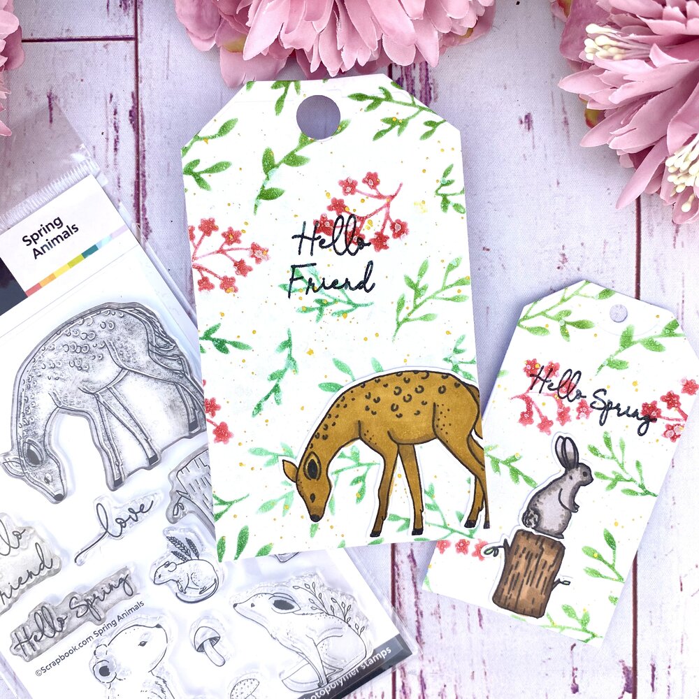 Spring Animals Bundle - Dies, Stamp, Glitter Brushes - Scrapbook.com