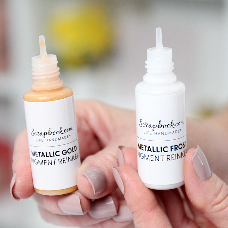 Scrapbook.com - Premium Pigment Reinker - Metallic Gold