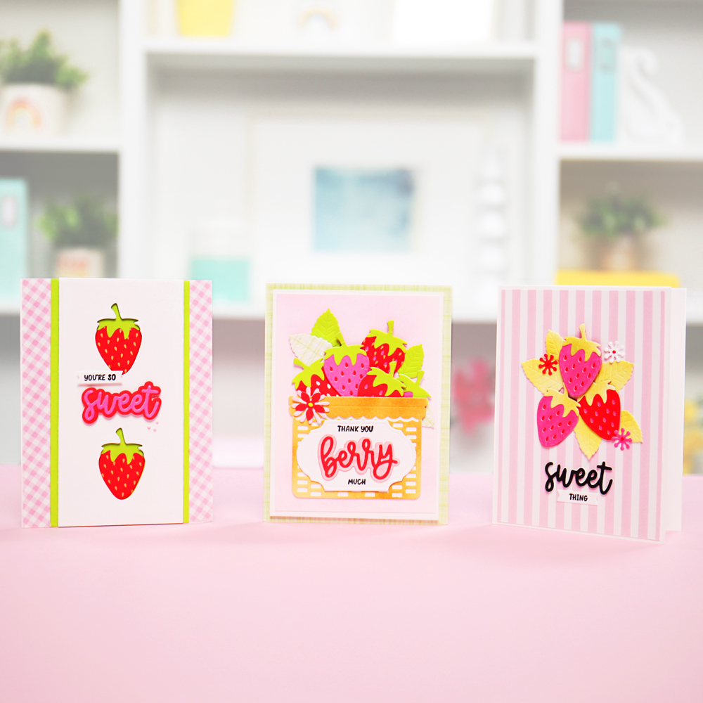 Scrapbook.com - Berry Sweet Bundle - Dies, Stamps, Paper