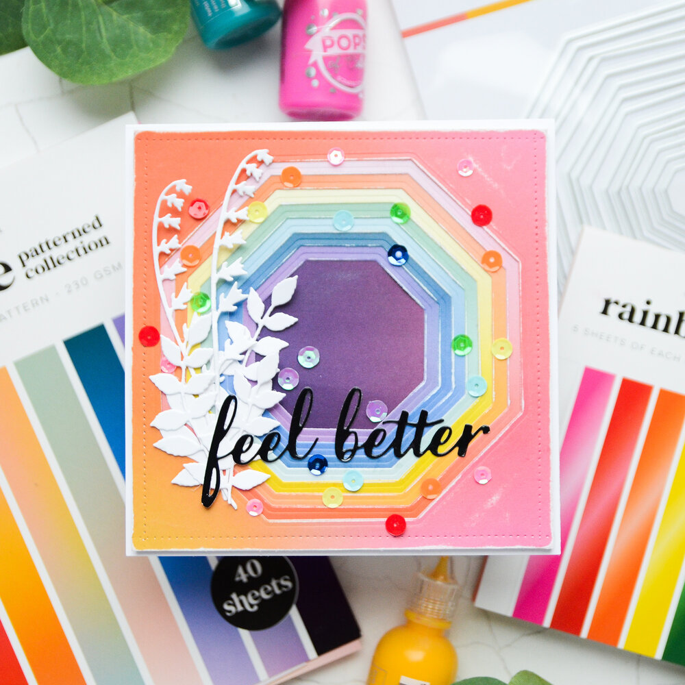 Ombre - Patterned Cardstock Paper Pad - Double Sided - 6x8 - 40 Sheets ...