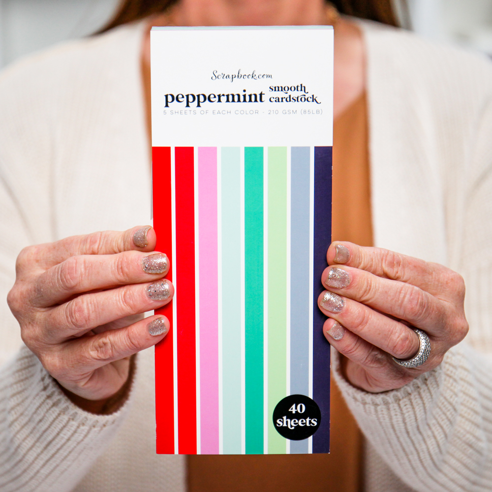 Scrapbook.com - Peppermint - Smooth Cardstock Paper Pad - Double Sided ...