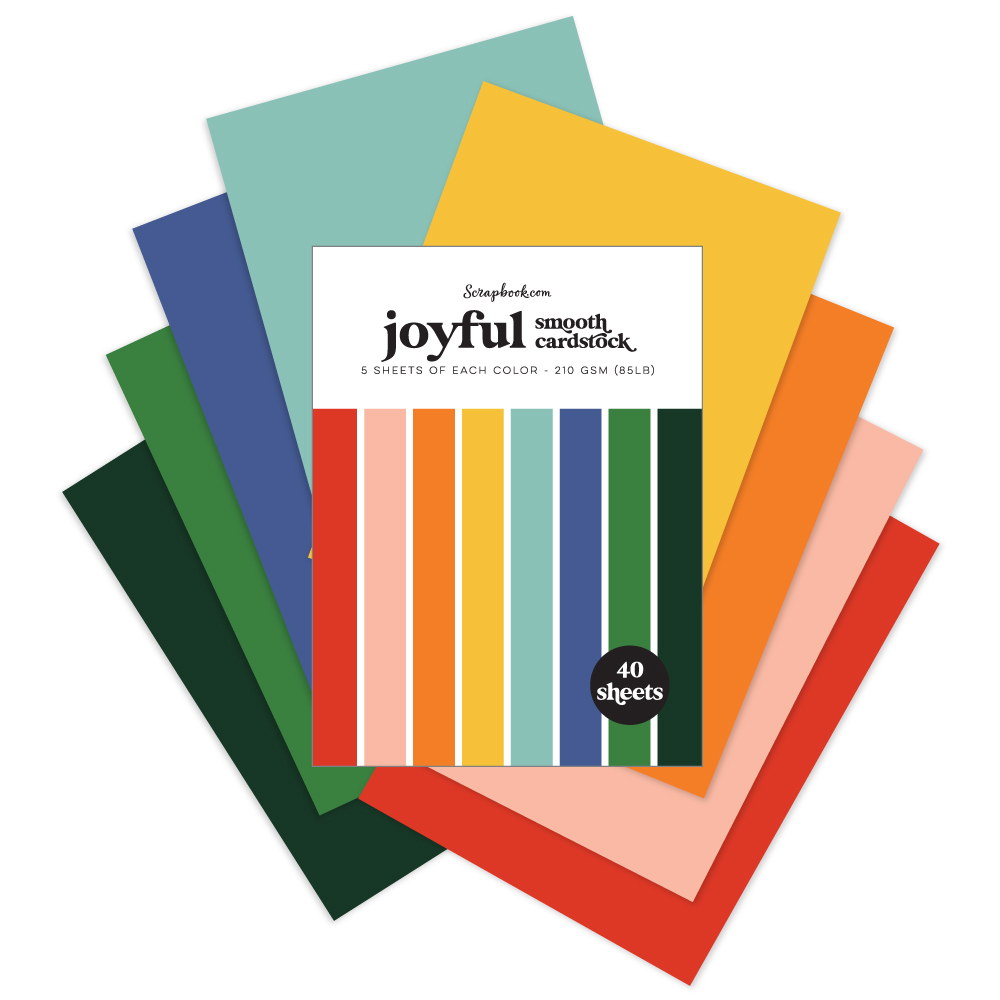 Joyful - Smooth Cardstock Paper Pad - 6x8 - 40 Sheets - Scrapbook.com