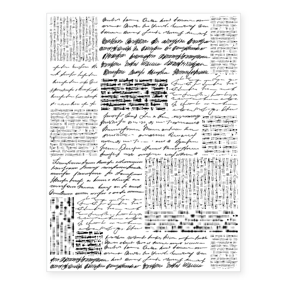 Vintage Scripts - Rub-On Transfers - Black - 6x8 - 2 Sheets - Scrapbook.com