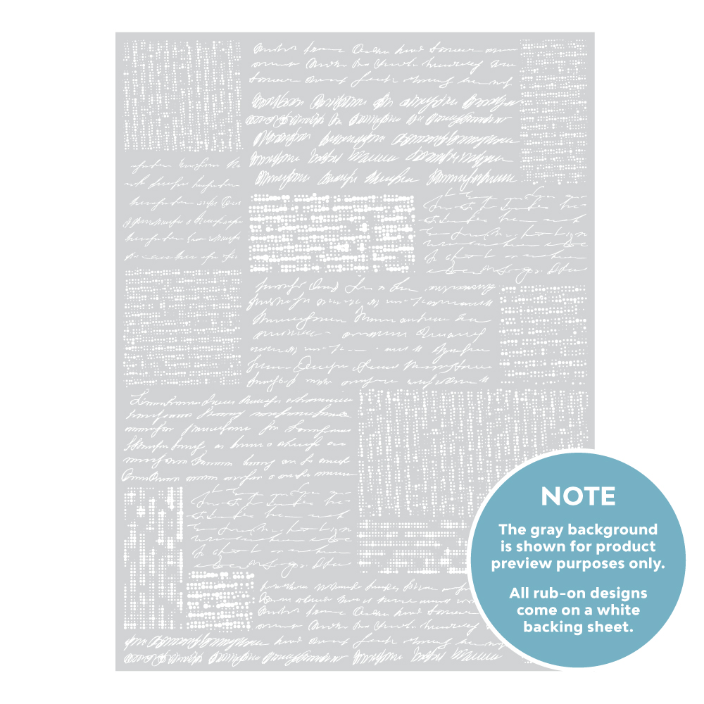 Vintage Scripts - Rub-On Transfers - White - 6x8 - 2 Sheets - Scrapbook.com