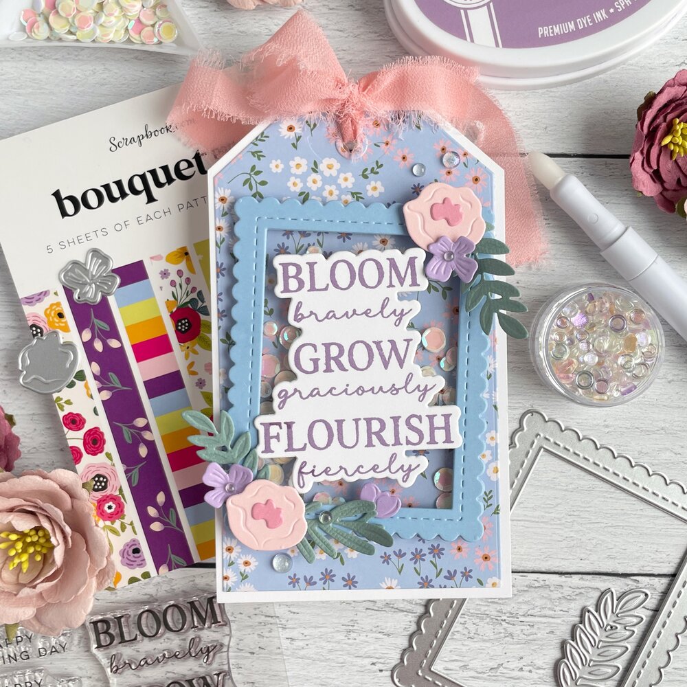 Decorative Die Set - Nested Stitched Scallop Frame - Scrapbook.com