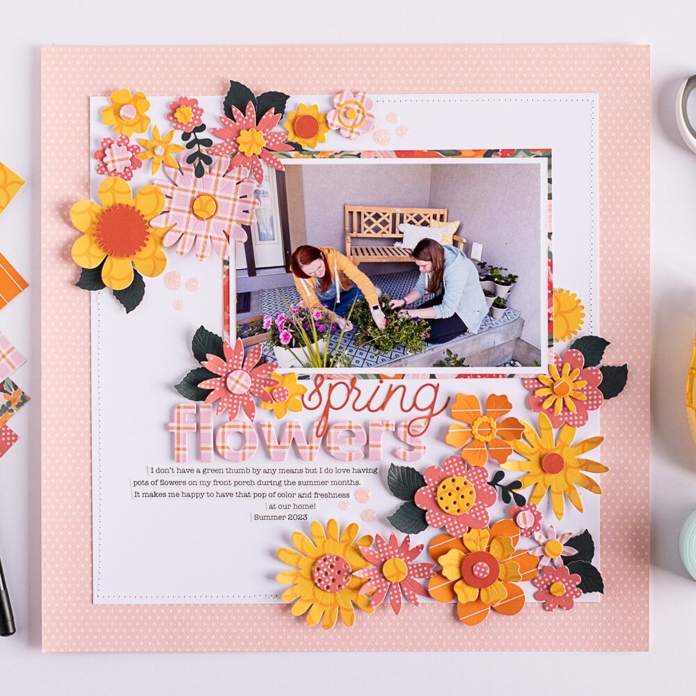 Floral Die Set - Build & Layer Sunny Lane Scrapbook.com | Scrapbook.com